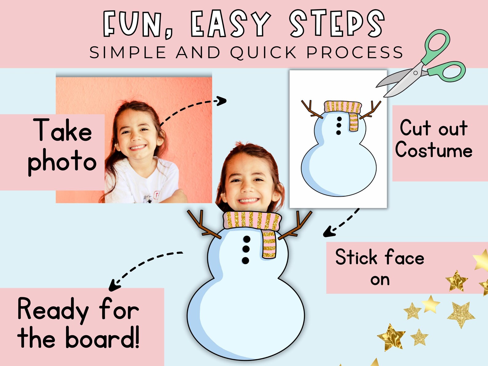 Snowman Bulletin Board Kit | Classroom Decor for Winter | Childrens ...