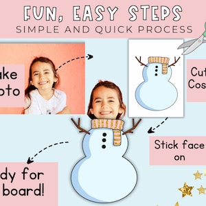 Snowman Bulletin Board Kit | Classroom Decor for Winter | Childrens ...