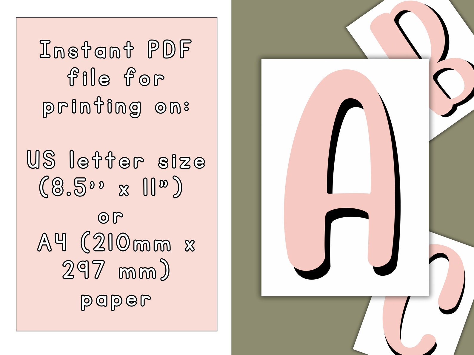 Alphabet Bulletin Board Kit | Boho Bulletin Lettering Decor | Boho ...