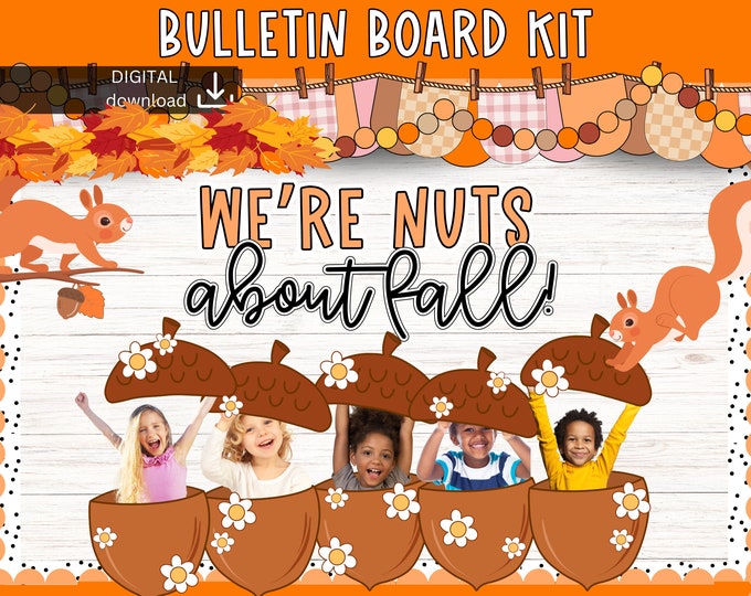 Teachers School Classroom Door Decoration/we Are Nuts About Fall ...