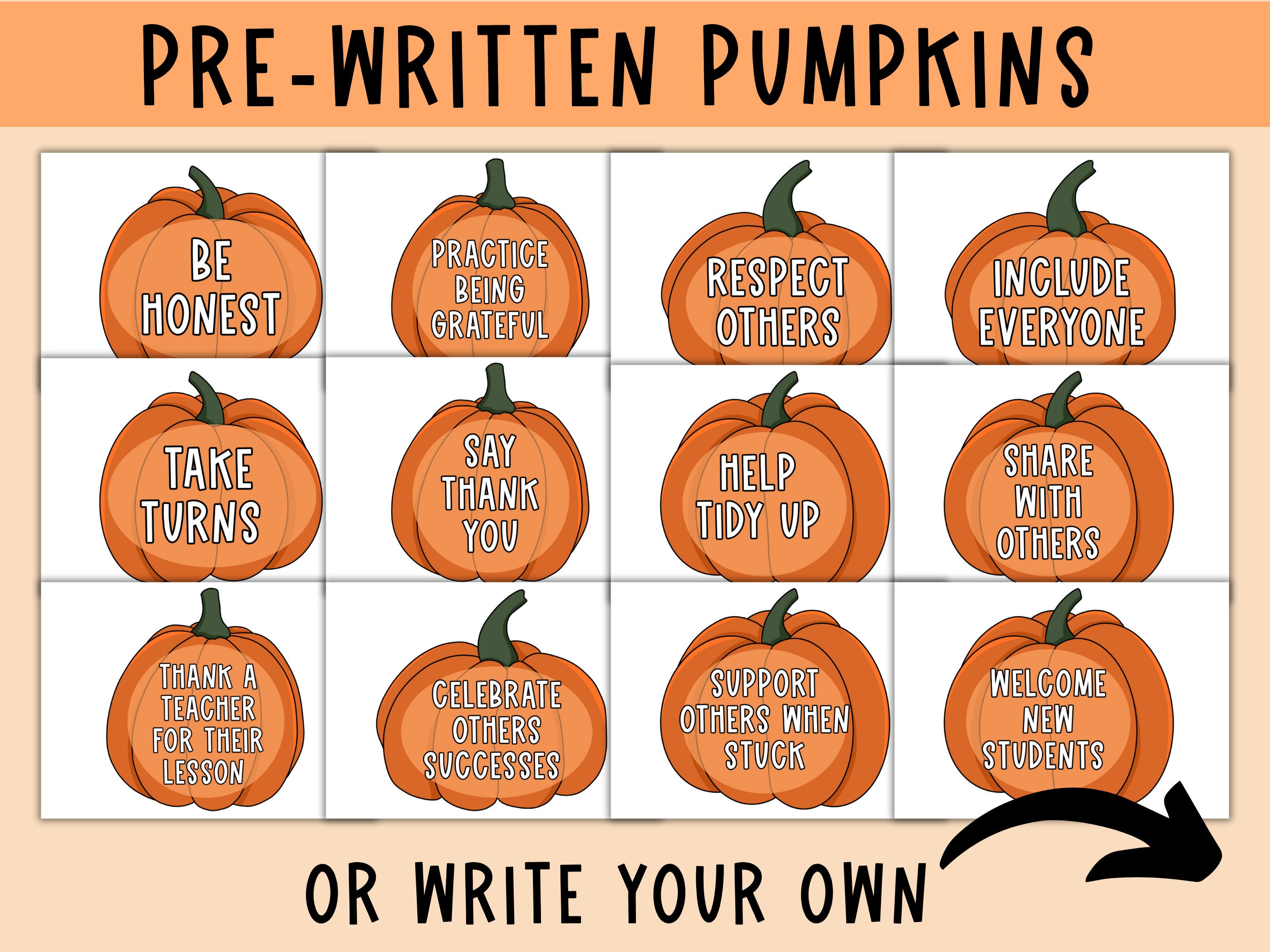 Pumpkin Spice Bulletin Board Kit | Fall Bulletin Board | Kindness ...