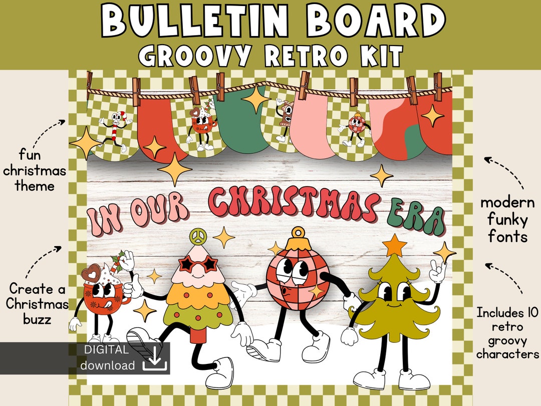 In Our Era Bulletin Board Christmas Bulletin Board Retro - Etsy