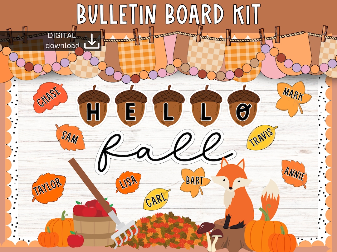 Fall Bulletin Board | Autumn Bulletin Board | Woodland Bulletin Board ...