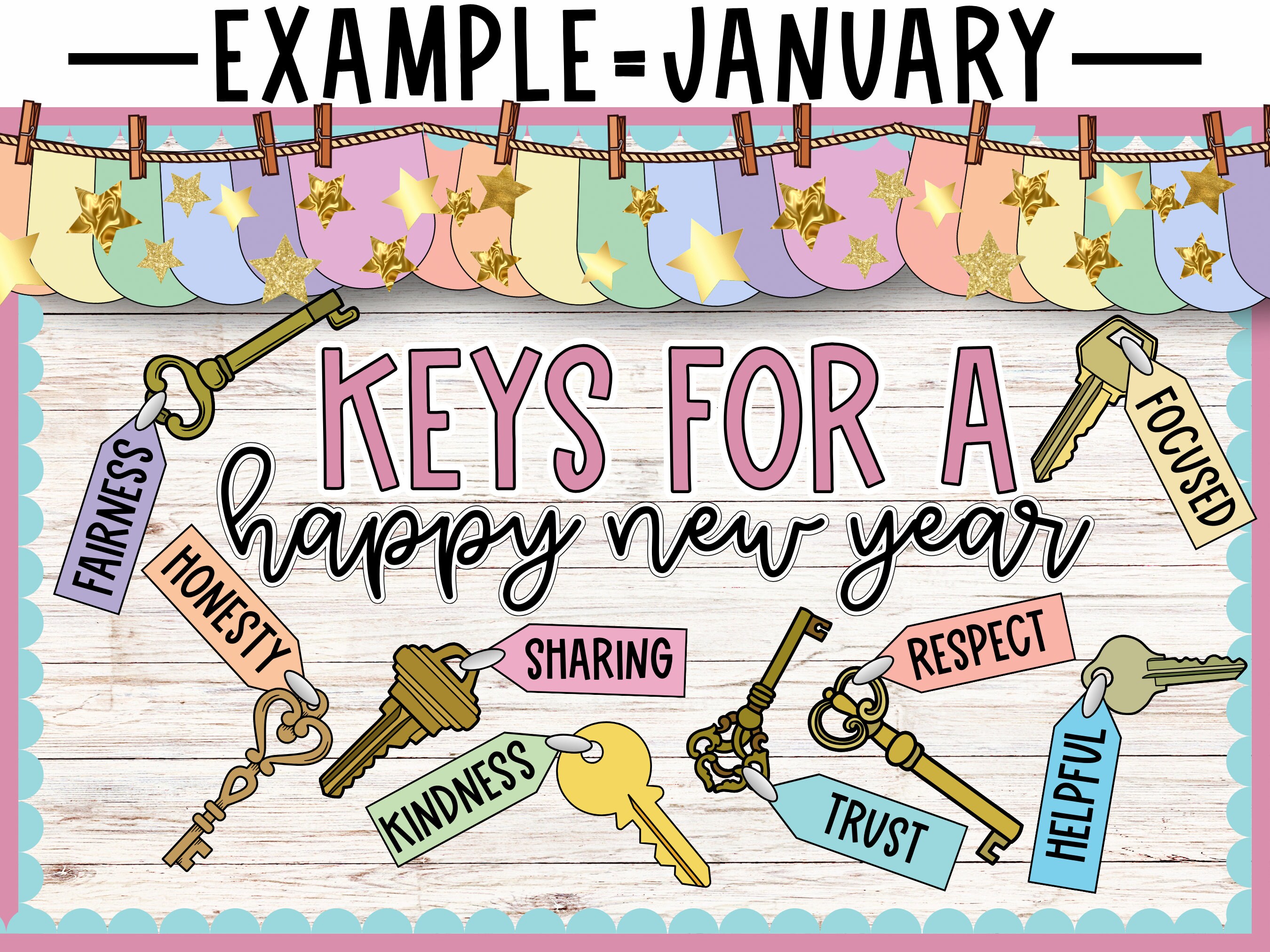 New Year Bulletin Board Bundle | Bulletin Board Bundle | 2024 Bulletin ...