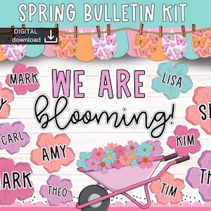 Spring Bulletin Board | Flowers Bulletin Board | Butterfly Bulletin ...