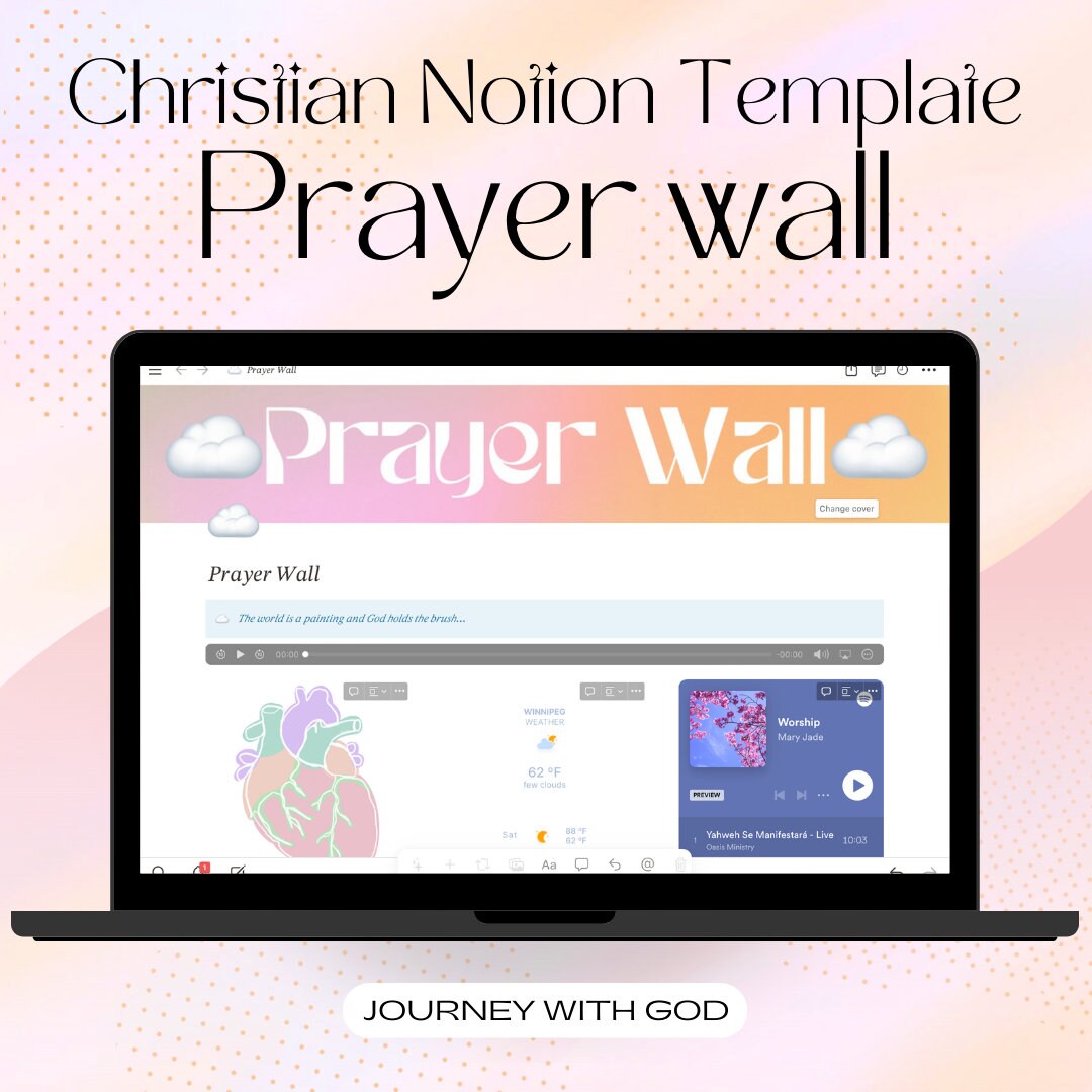 Christian Notion Template - Etsy