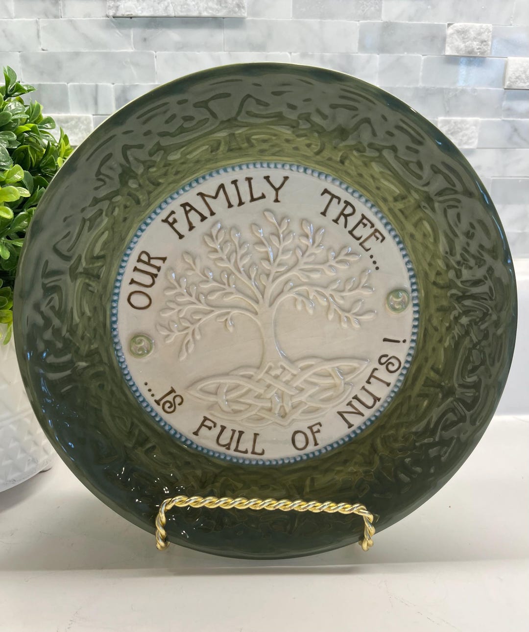 Grasslands Road Irish Celtic Nut Bowl “our Family Tree is Full of Nuts ...