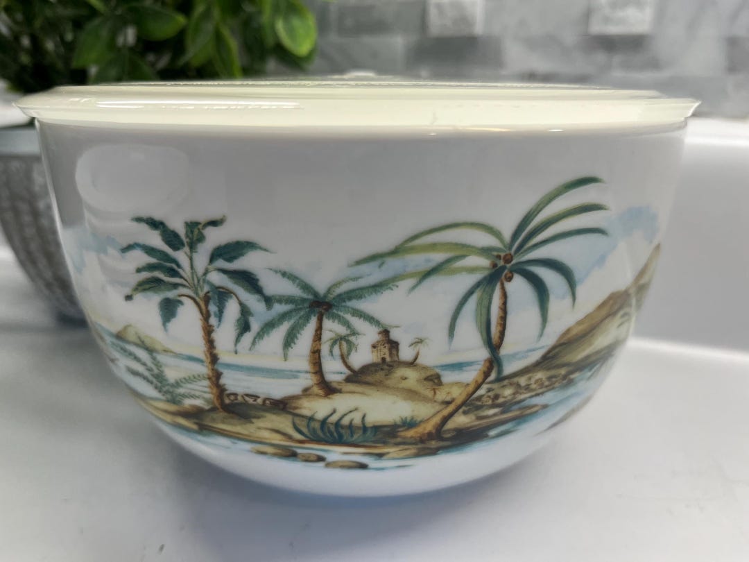 Lenox British Colonial Tradewind Porcelain Bowl With Lid (7") - Etsy