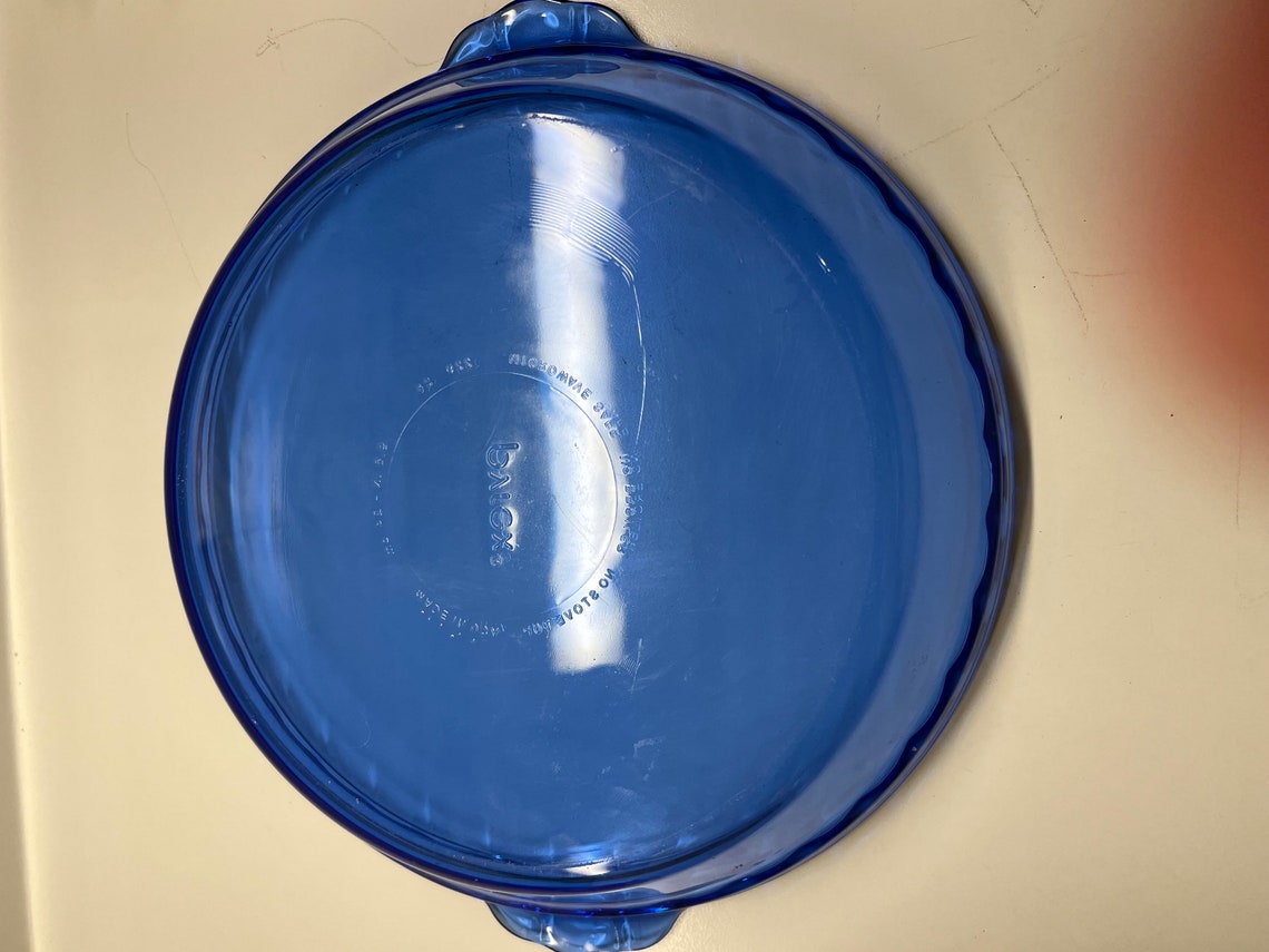 Vintage Cobalt Blue Pyrex Pie Plate 9.5 From the 90's - Etsy