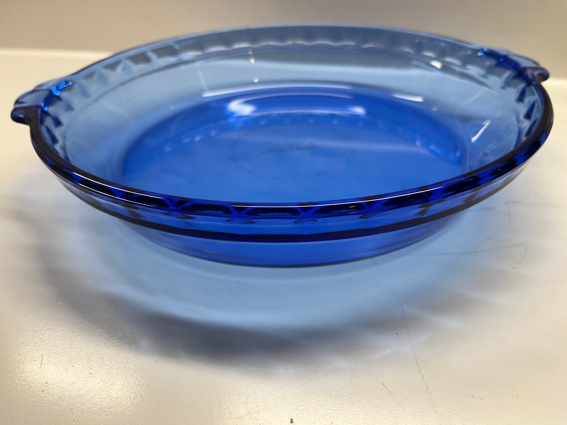 Vintage Cobalt Blue Pyrex Pie Plate 9.5 From the 90's - Etsy