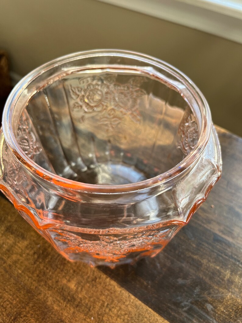 Pink 1930's Anchor Hocking Mayfair Open Rose Pattern Depression Glass ...