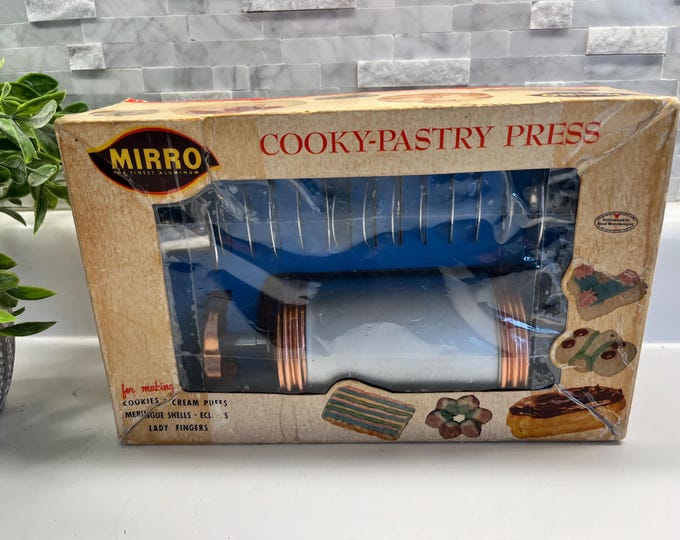 Vintage Mirro Cooky-pastry Press 358-AM - Cookie Press - Pastry Filler ...