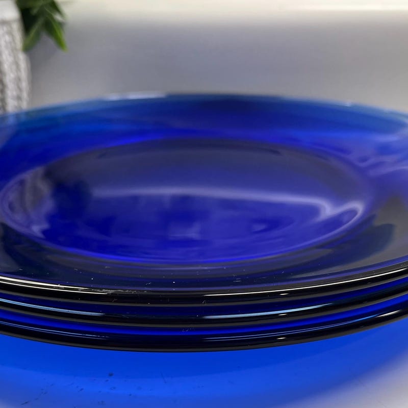 Cobalt Blue Plate - Etsy