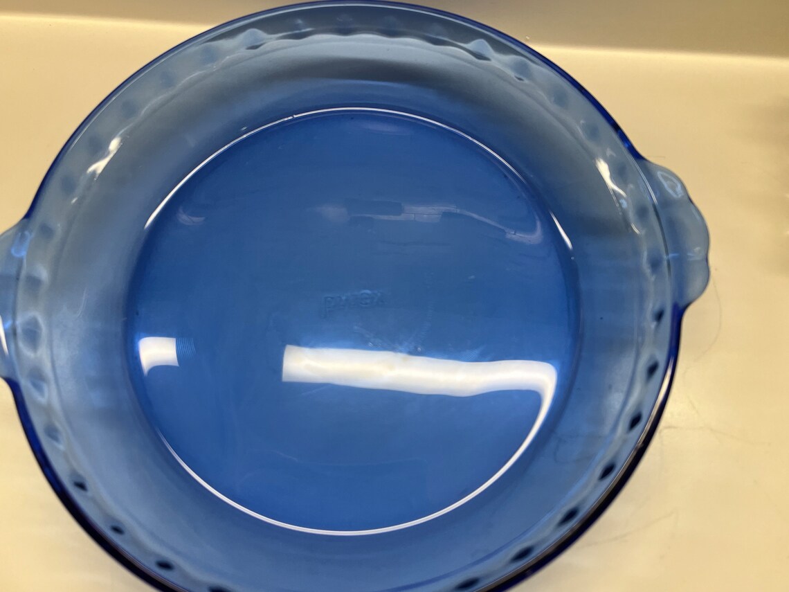 Vintage Cobalt Blue Pyrex Pie Plate 9.5 From the 90's - Etsy