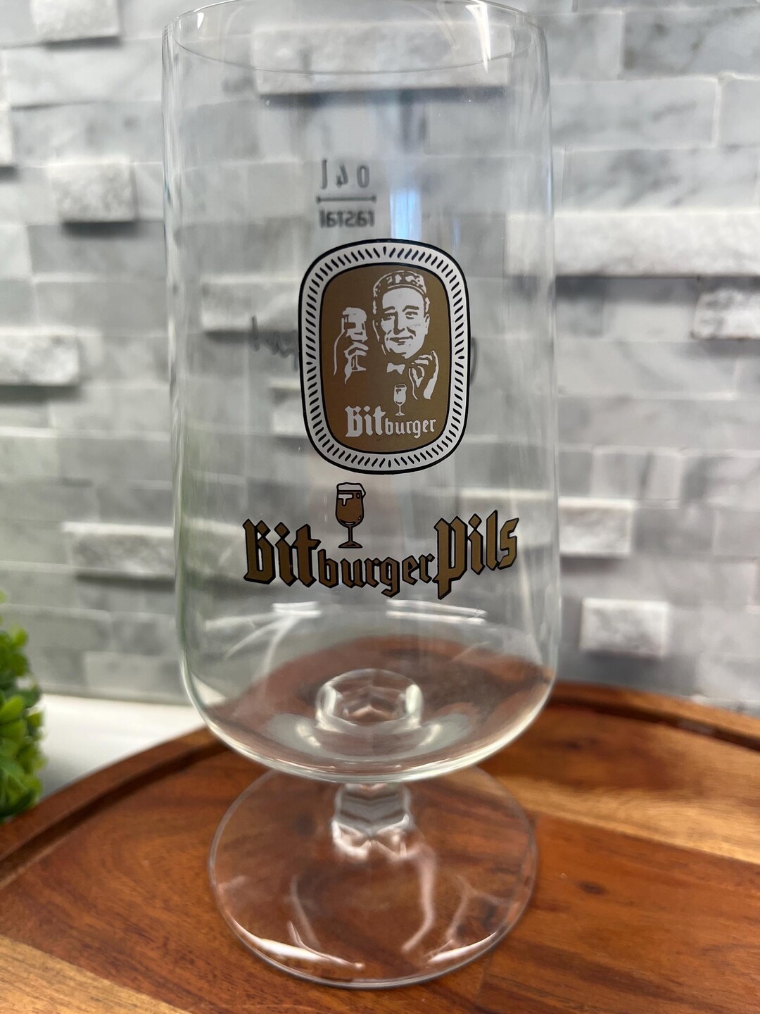 Bitburger Pils Stemmed 1970s .4L Glass, German Beer Glass, Collectible ...