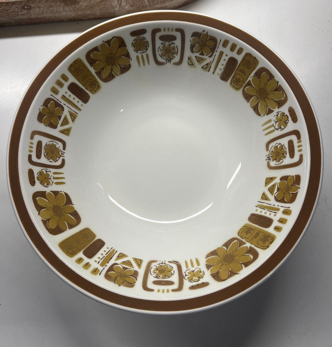 Ceramic Guild Esperanto Serving Bowl: MCM Floral Design, Made in Japan ...