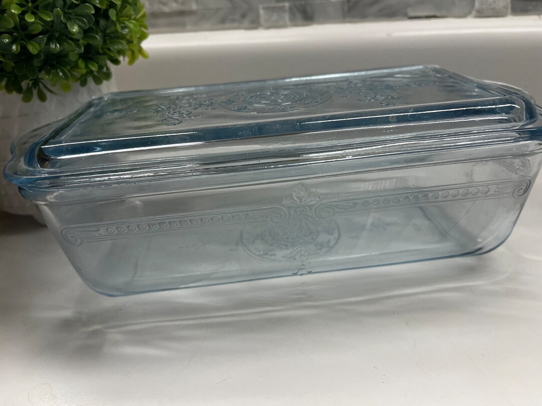 Fireking Philbe Sapphire Blue Refrigerator Dish With Lid 1940s Fireking ...