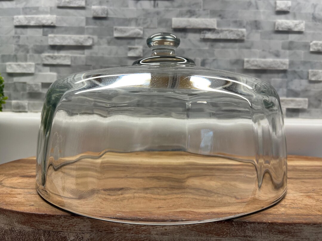 Vintage Large Glass Beveled Cake Dome 10.25” Excellent Condition; Replacement Cake Dome - Etsy