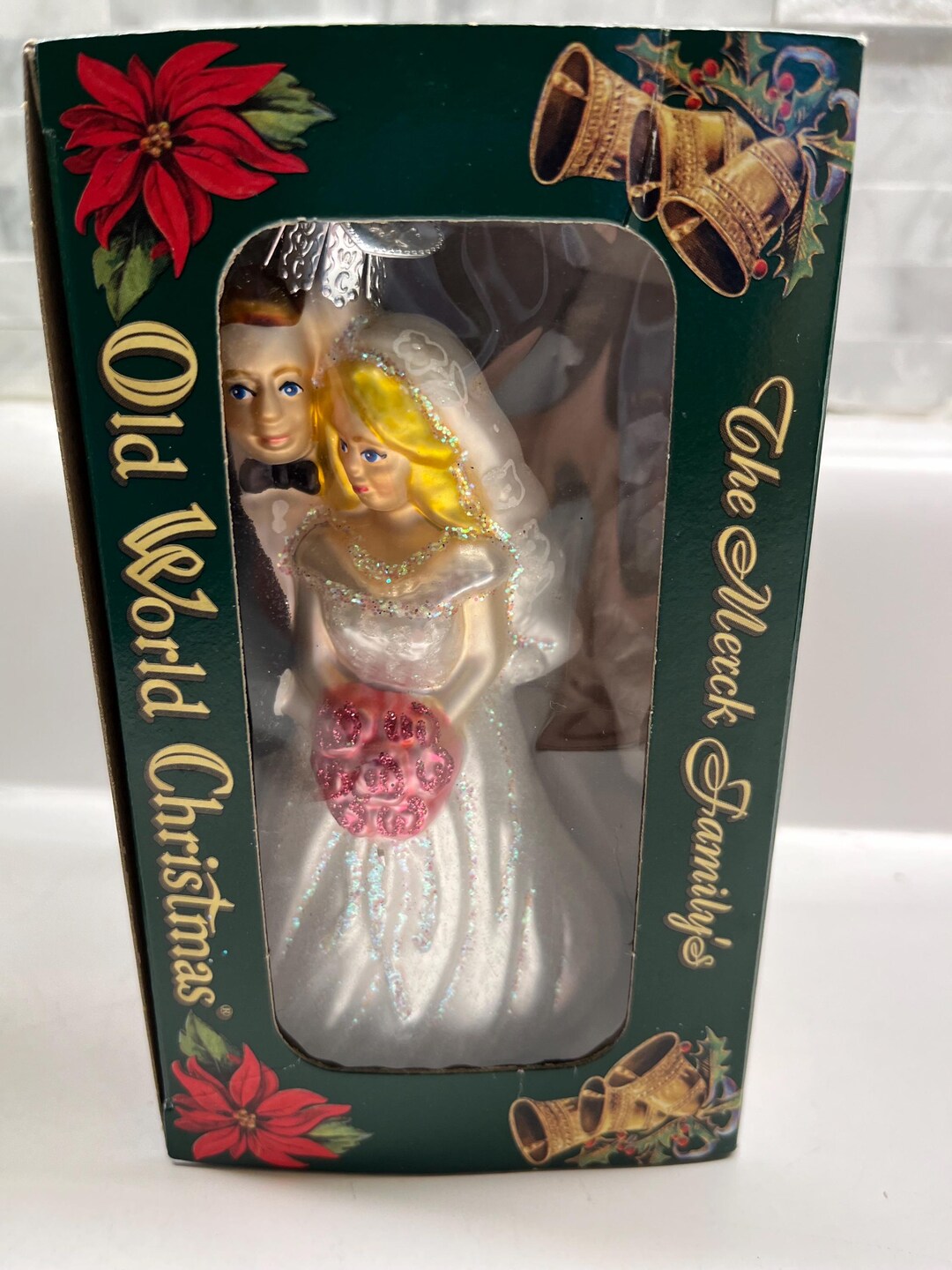 Old World Christmas Bride and Groom Wedding Ornament in Original Box - Etsy