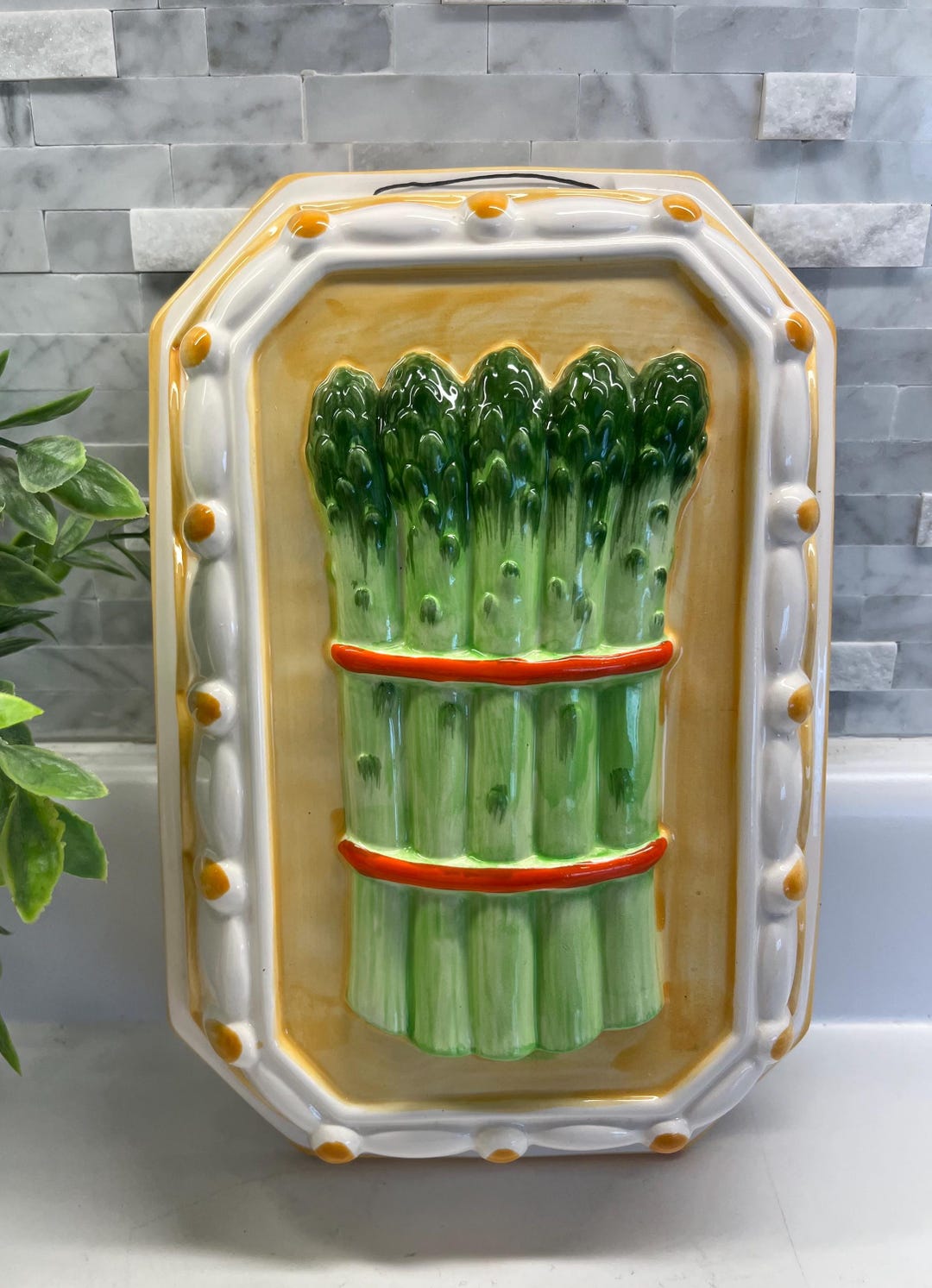 Vintage Sigma Taste Setter Ceramic Asparagus Gelatin Mold 1980's Made ...