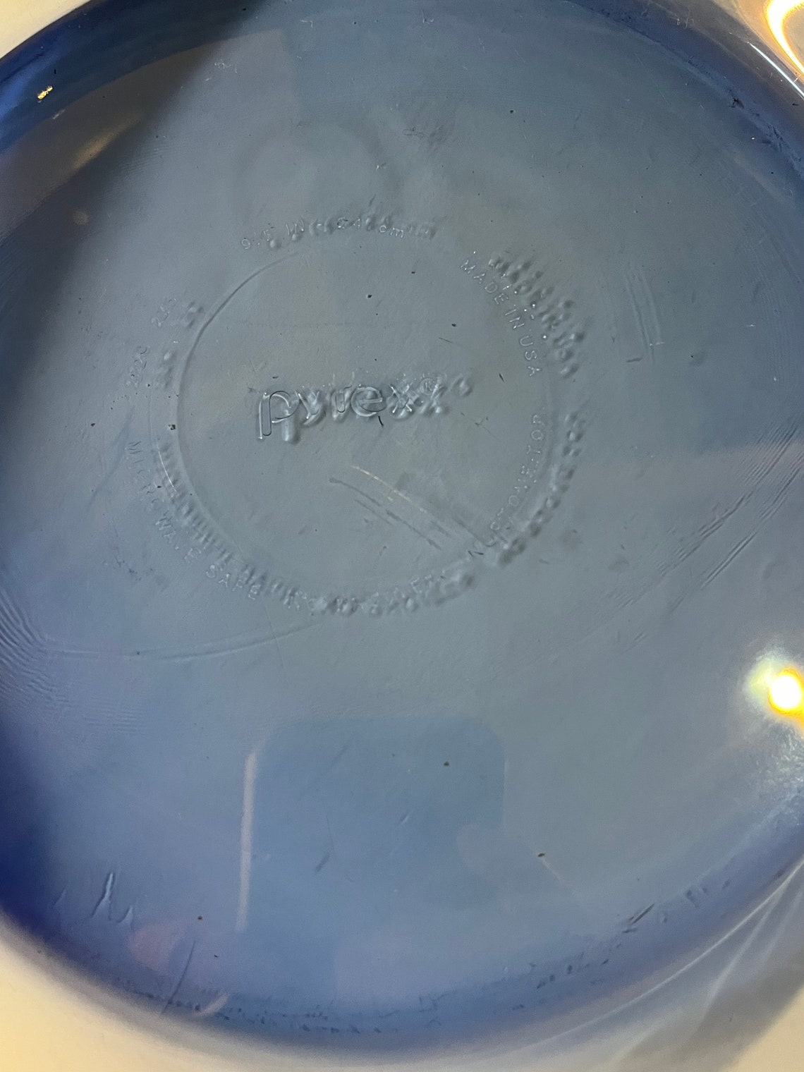 Vintage Cobalt Blue Pyrex Pie Plate 9.5 From the 90's - Etsy