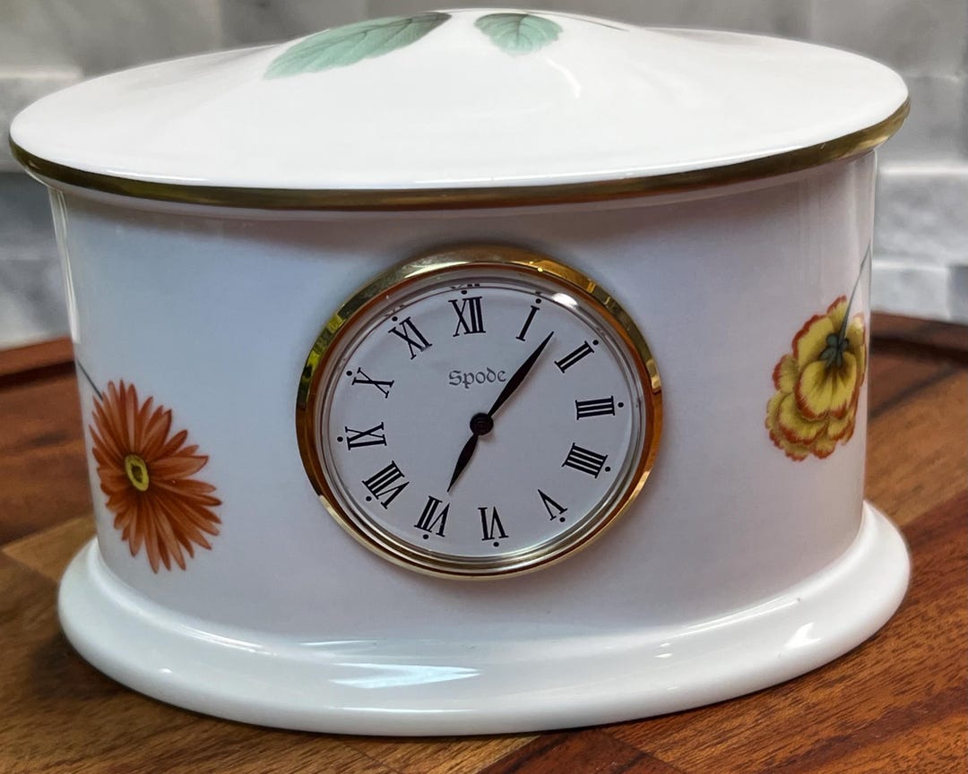 Vintage Spode Astor China Small Desk Clock Made in England - Etsy