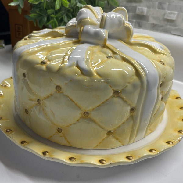 Ceramic Cake Plate - Etsy