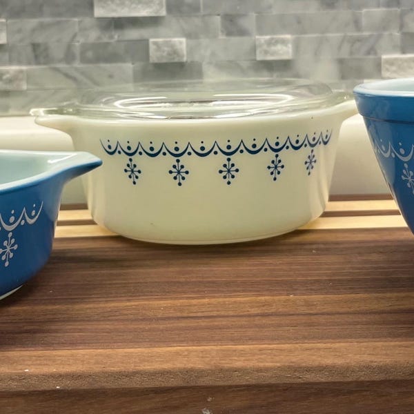 Pyrex Snowflake - Etsy