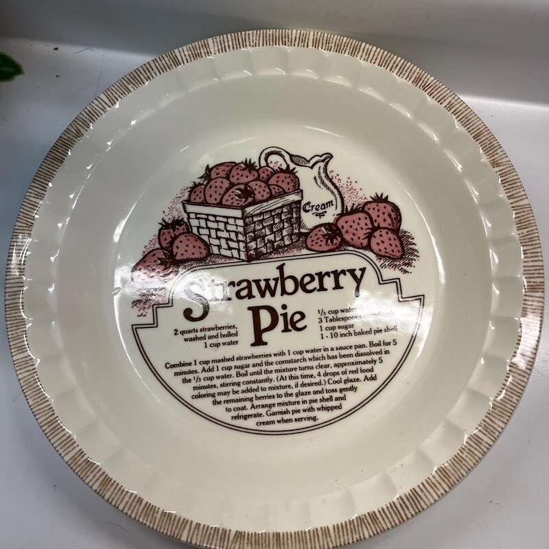 Vintage Pie Plate - Etsy