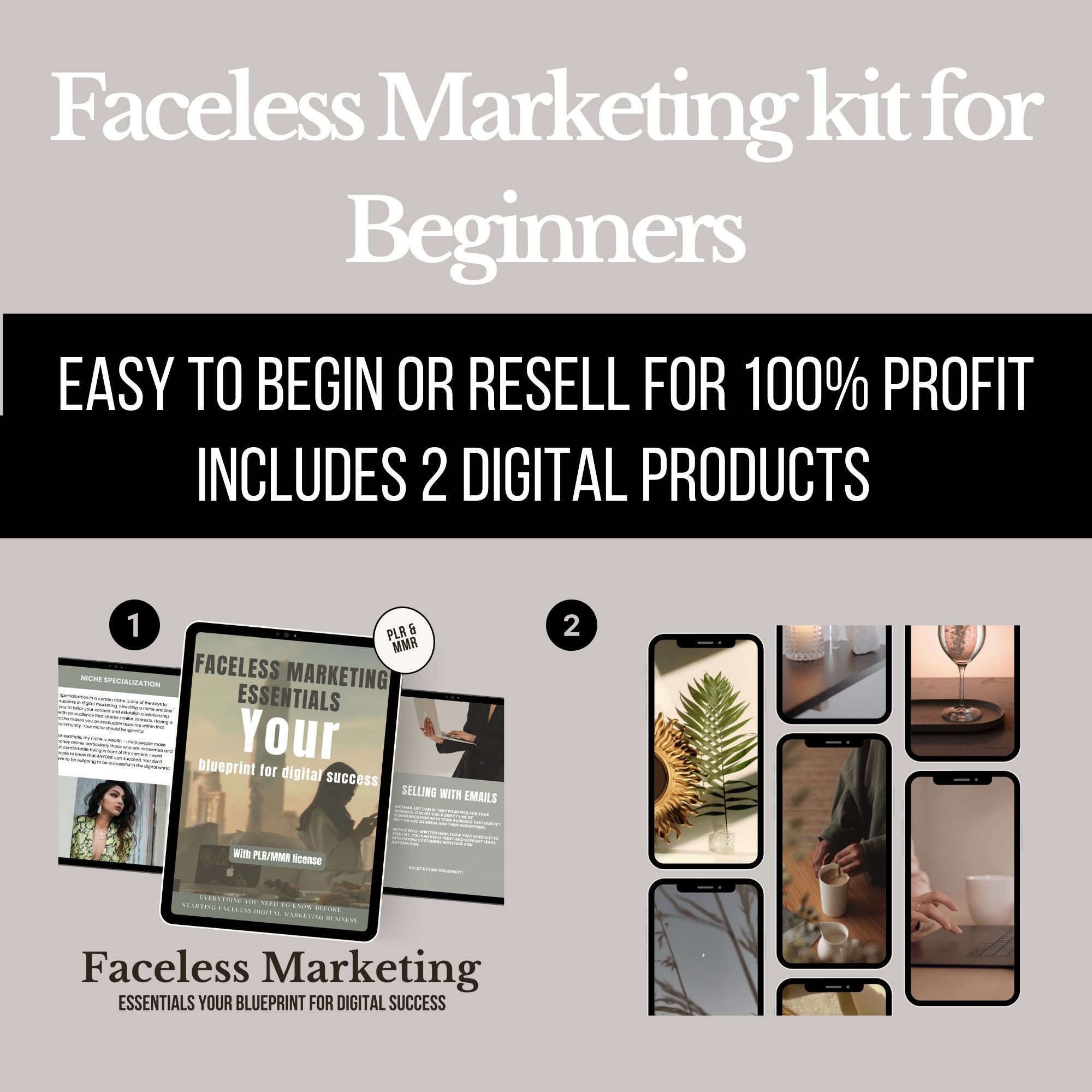 A Beginner's Guide to Faceless Marketing With Master Resell Rights and Private Label Rights ...