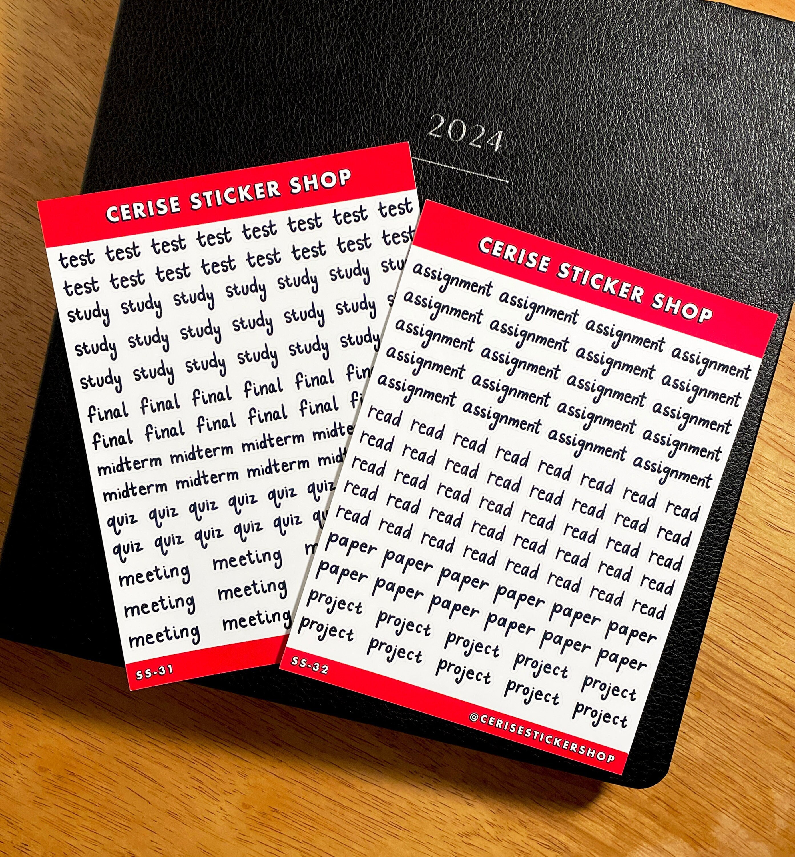 School Planner Stickers for Students and Teachers | Test, Study, Final ...