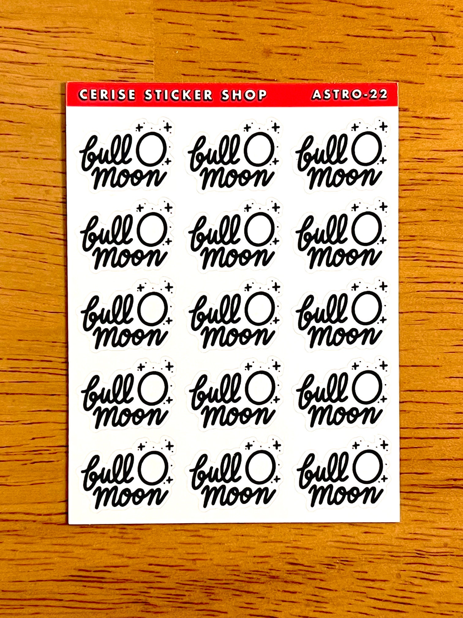 2024 Moon Phase Stickers for Planners New Moon, Full Moon, First ...