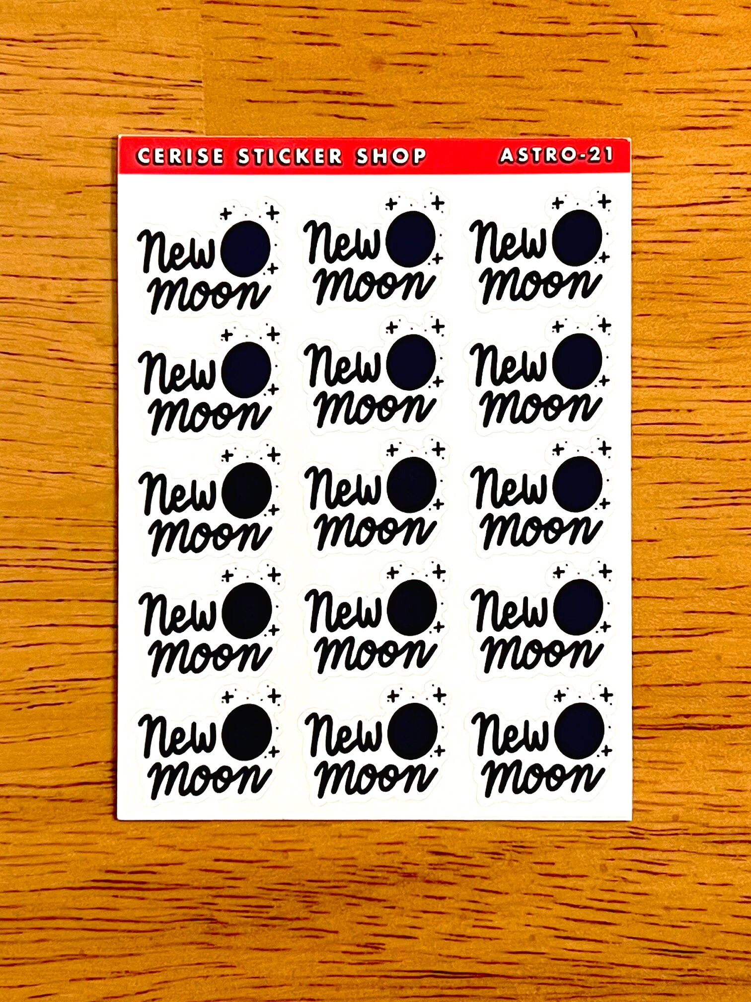 2024 Moon Phase Stickers for Planners New Moon, Full Moon, First ...