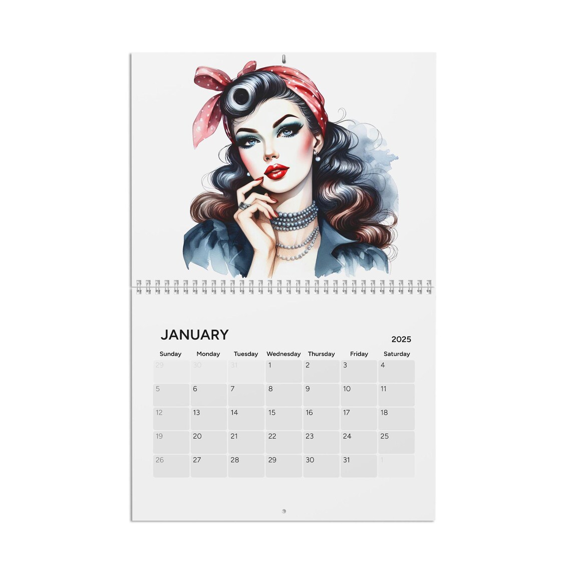 Retro Pin up Girls Wall Calendars (2025) - Etsy