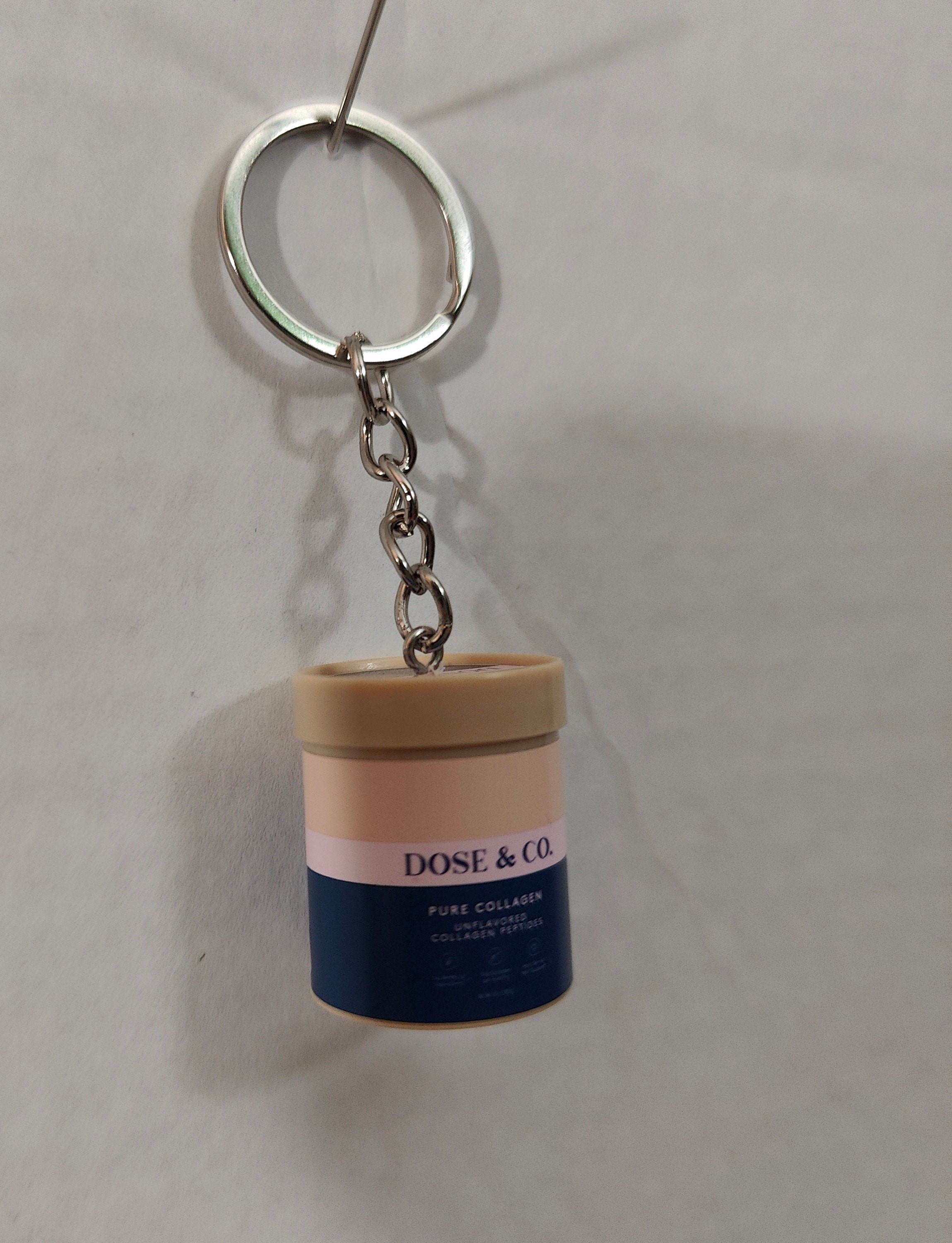 Mini Pure Collagen Creamer Pink Keychain - Etsy