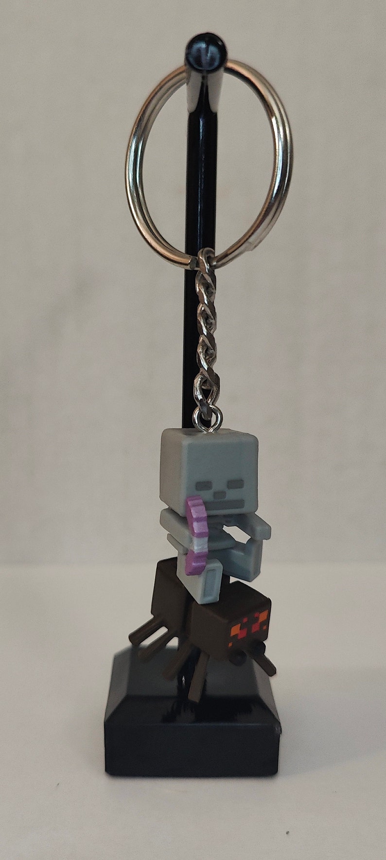 Minecraft Keychain Figure Skeleton Spider - Etsy