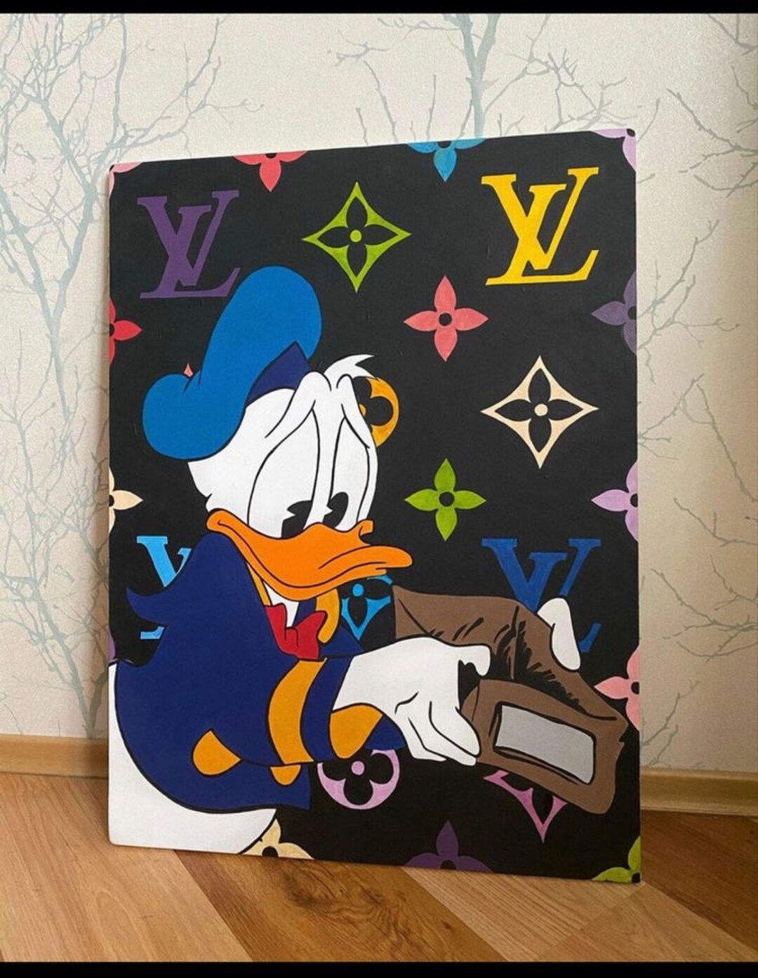 Cartoon LV Daffy Duck Wall Decor - Etsy