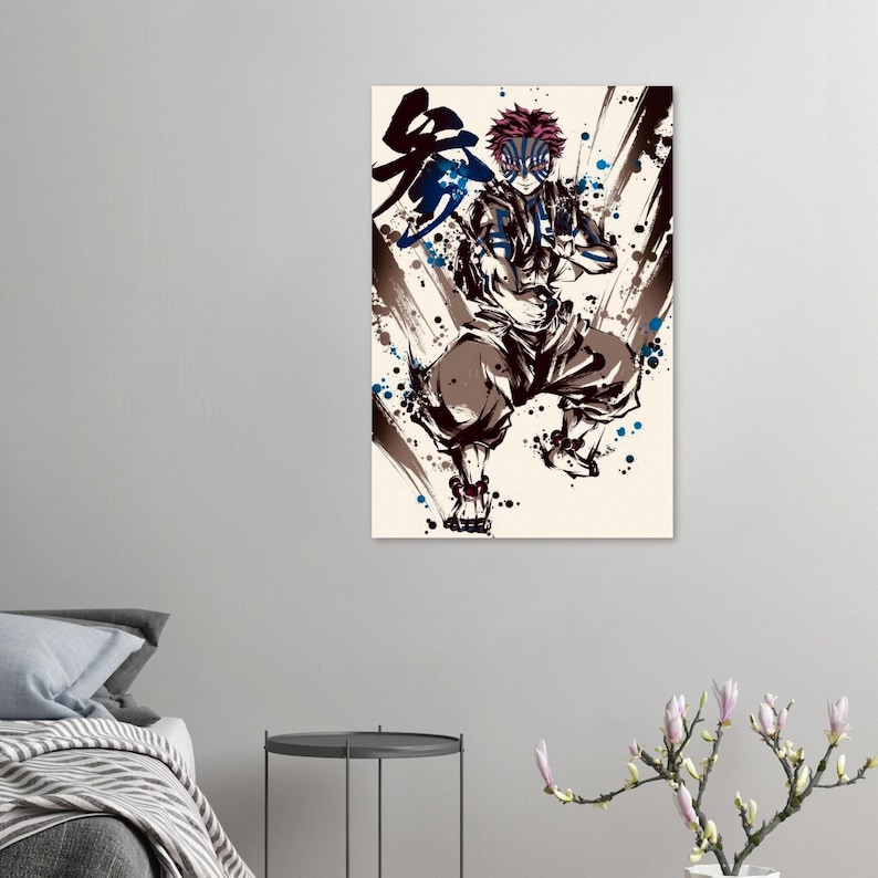 Akaza Infinity Castle Poster – Demon Slayer Anime Wall Art Print ...