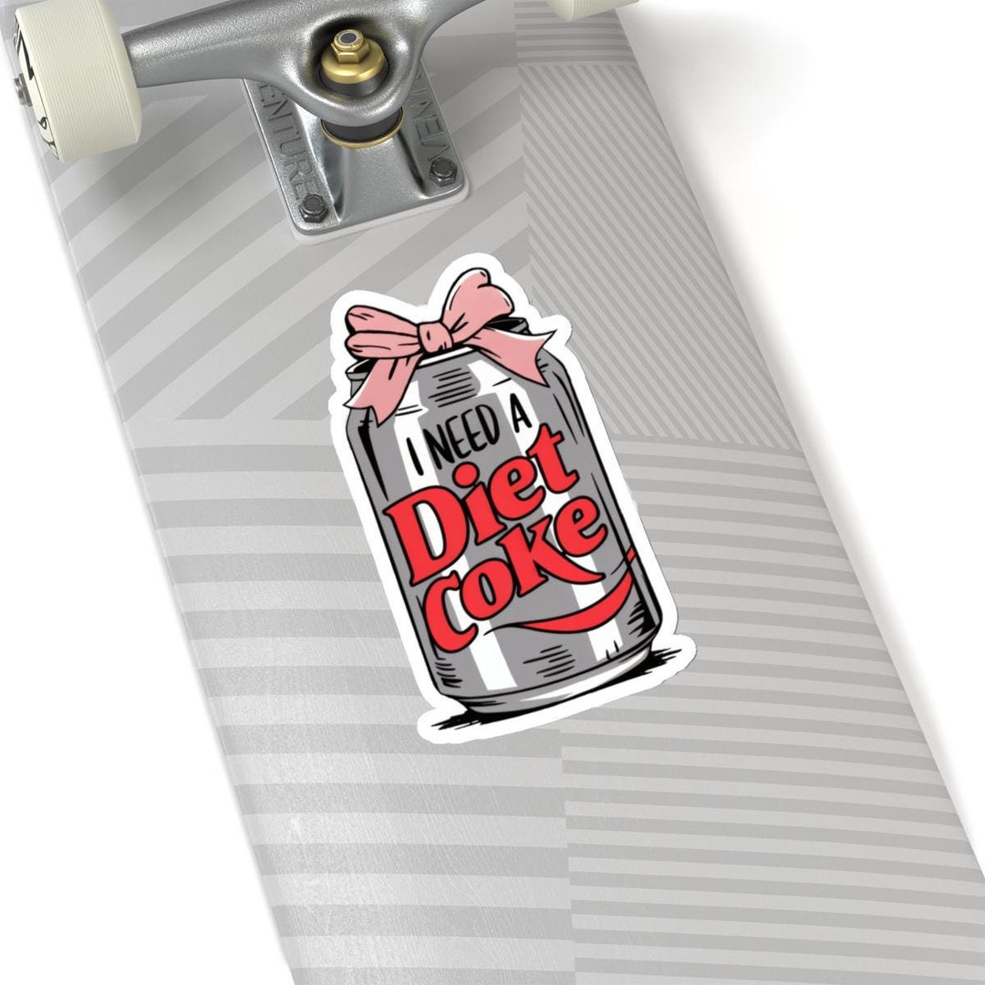Diet Coke Bow Sticker, Diet Coke Sticker, Laptop Stickers, Perfect for ...