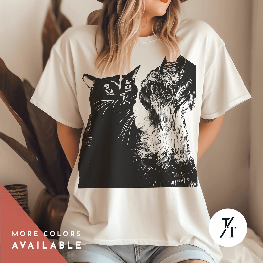 Zoning Out Black Cat Funny Meme Shirt, Black Cat Zoning Out Shirt ...