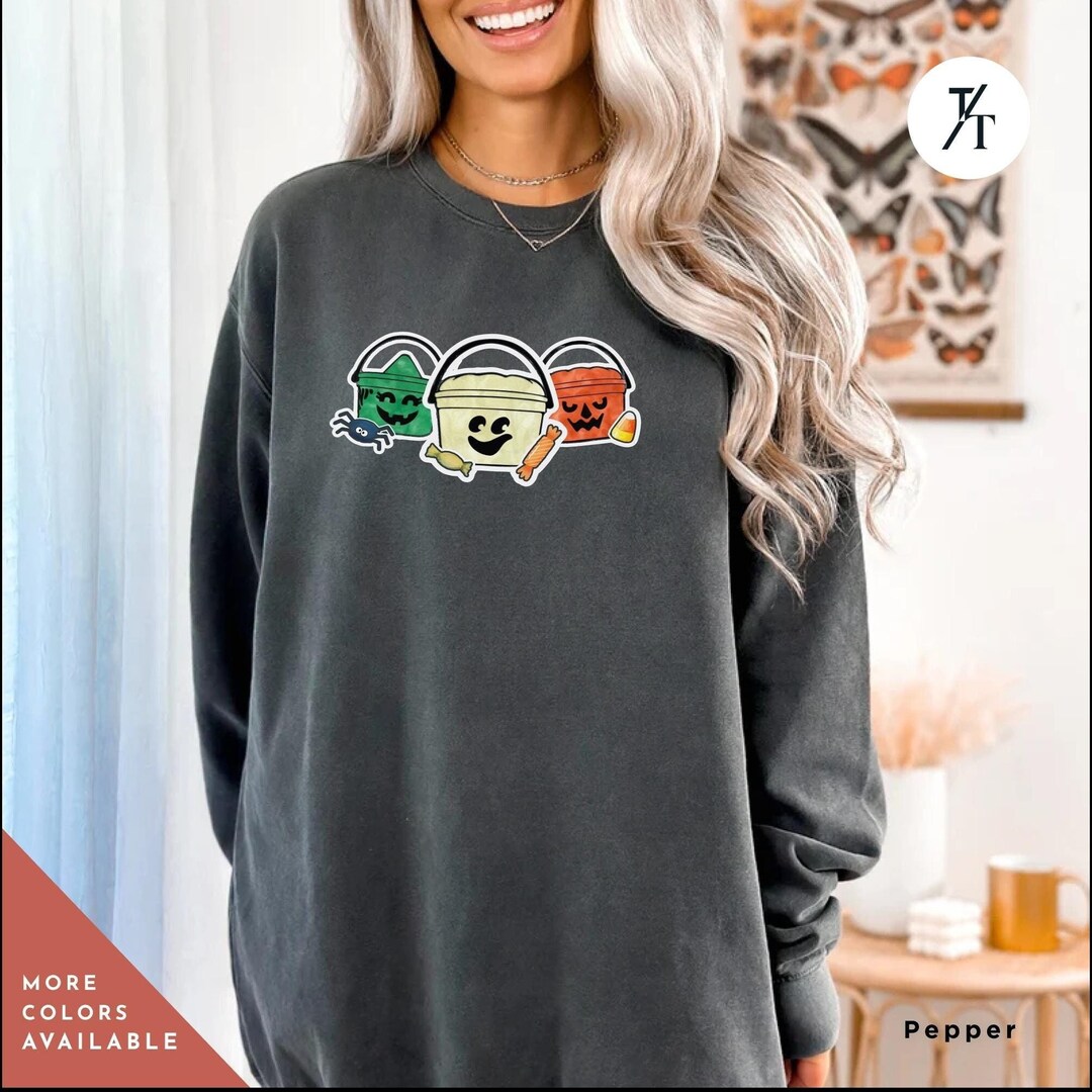 Comfort Colors Halloween Boo Bucket Sweatshirt, Boo Bucket Shirt ...
