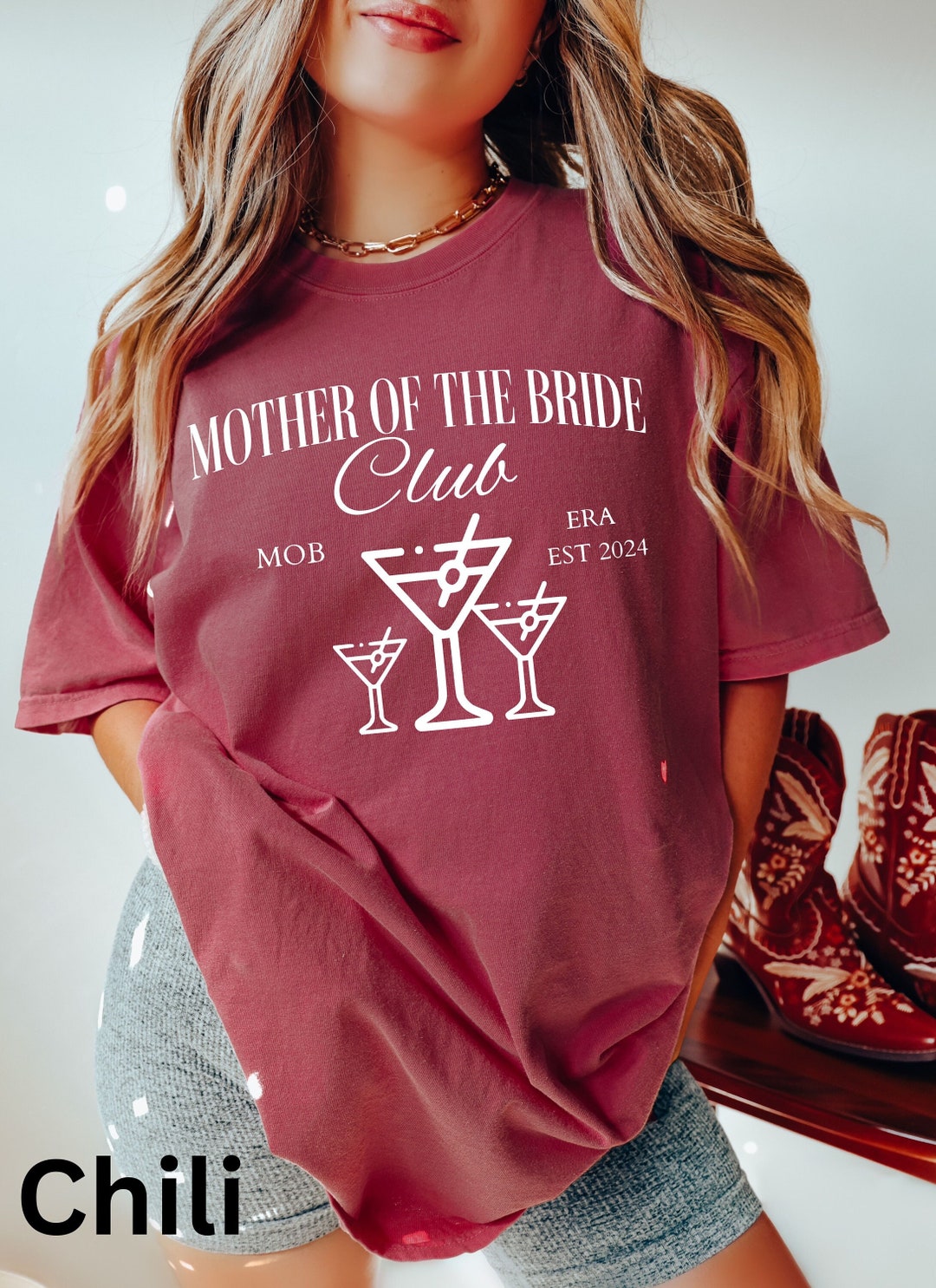 Luxury Mother of the Bride Social Club Martini Shirt, Mother of the ...
