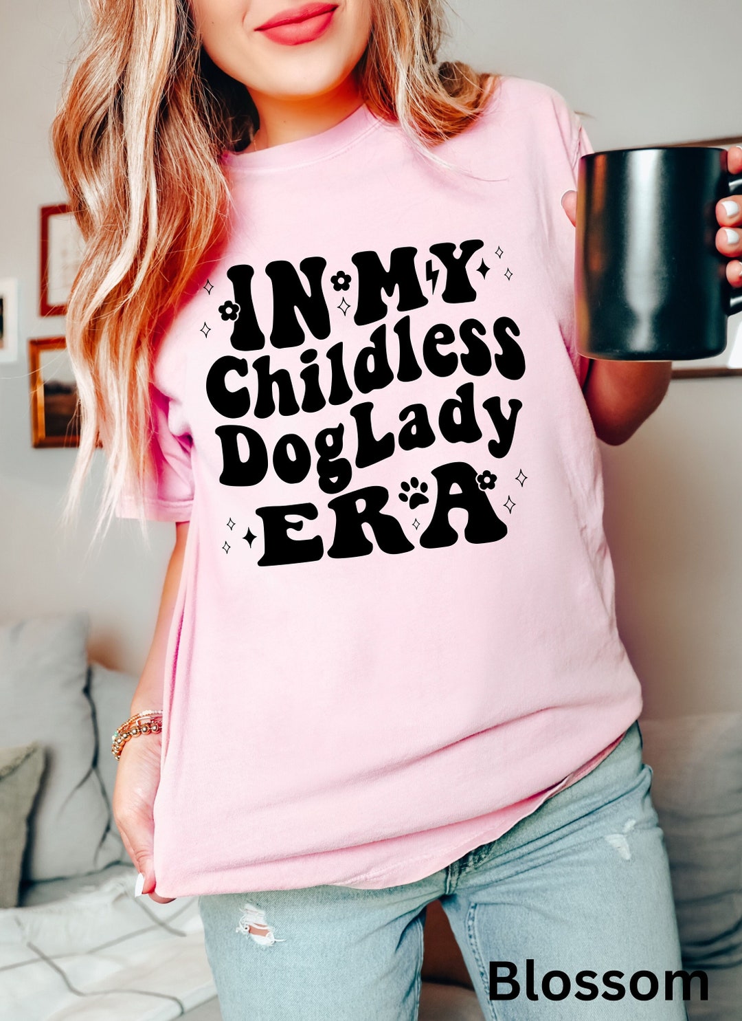 In My Childless Dog Lady Era, Dog Mom Shirt, Dog Lady Shirt, Dog Ladies ...