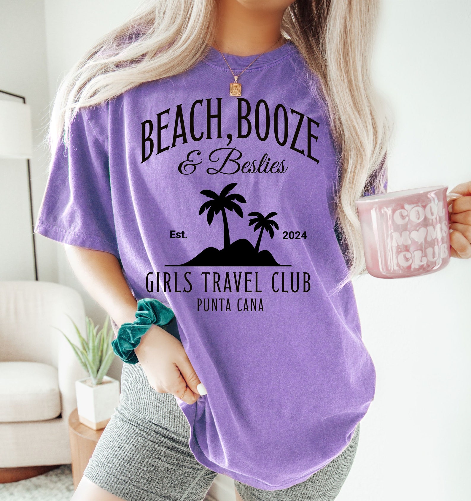 Beach Booze & Besties Social Club Tshirt, Girls Trip Travel Shirts ...