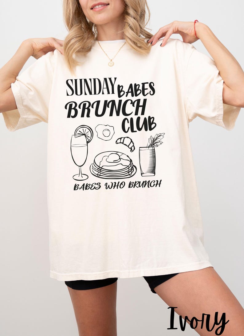 Sunday Brunch Babe Shirt, Breakfast Tshirt, Mimosa Tee, Group Brunch ...