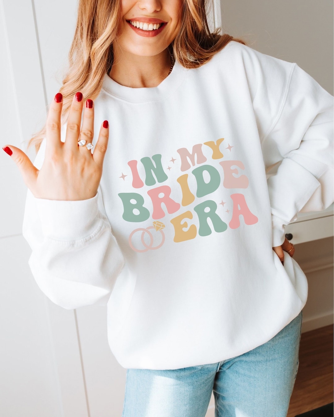 In My Bride Era Sweatshirt, Bride Era Shirt, Engagement Era, Future Mrs ...