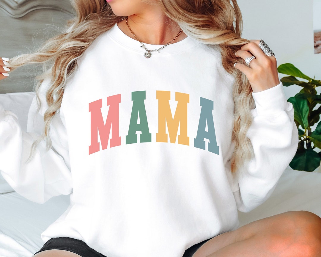 Colorful Mama Sweatshirt, in My Mom Era, Mama Sweatshirt, Mother's Day ...