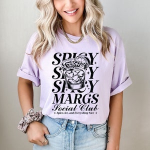 Spicy Margs Cocktail Shirt, Social Club Tee, Drinking Shirt, Cocktail ...