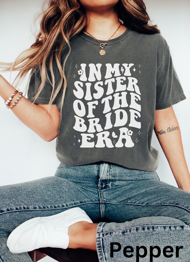 Sister of the Bride Shirt, Wedding Day Shirt, Bridal Party Sister Tee ...
