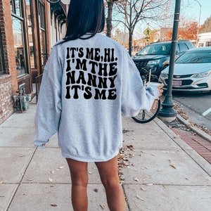 Trendy Nanny Sweatshirt, in My Nanny Era, Babysitter Gift Idea, Nanny ...